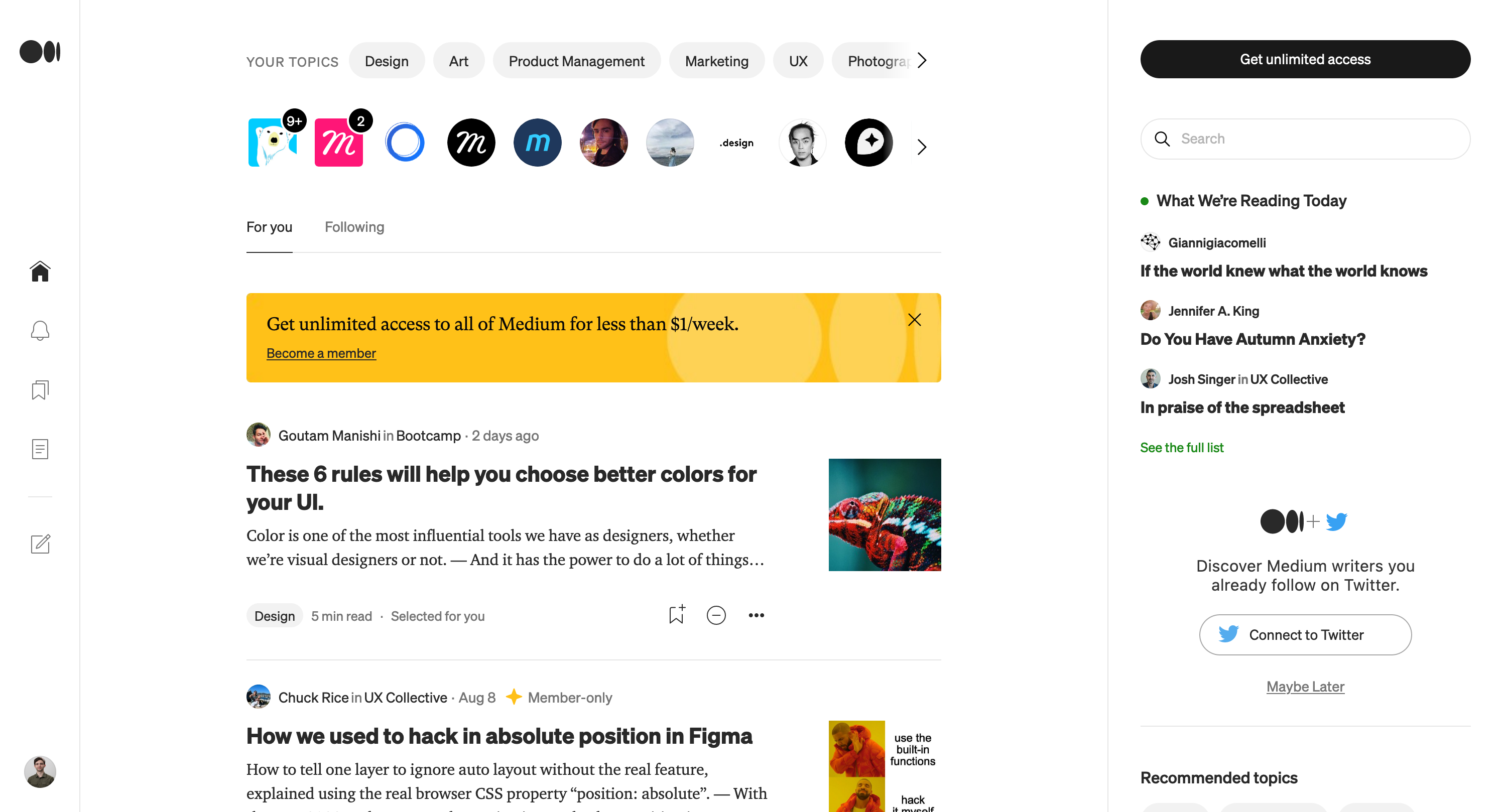 The use of rounded corners in user interface design